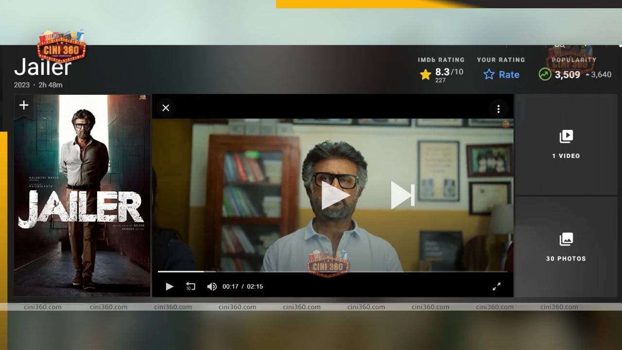 Jailer (2023) – IMDb Ratings - Cini 360